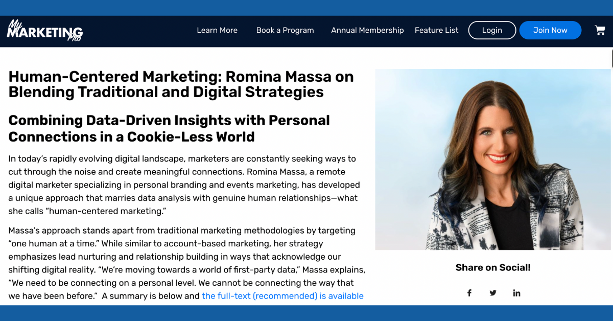 Media Features | Romina Massa – Human-Centered Digital Strategy